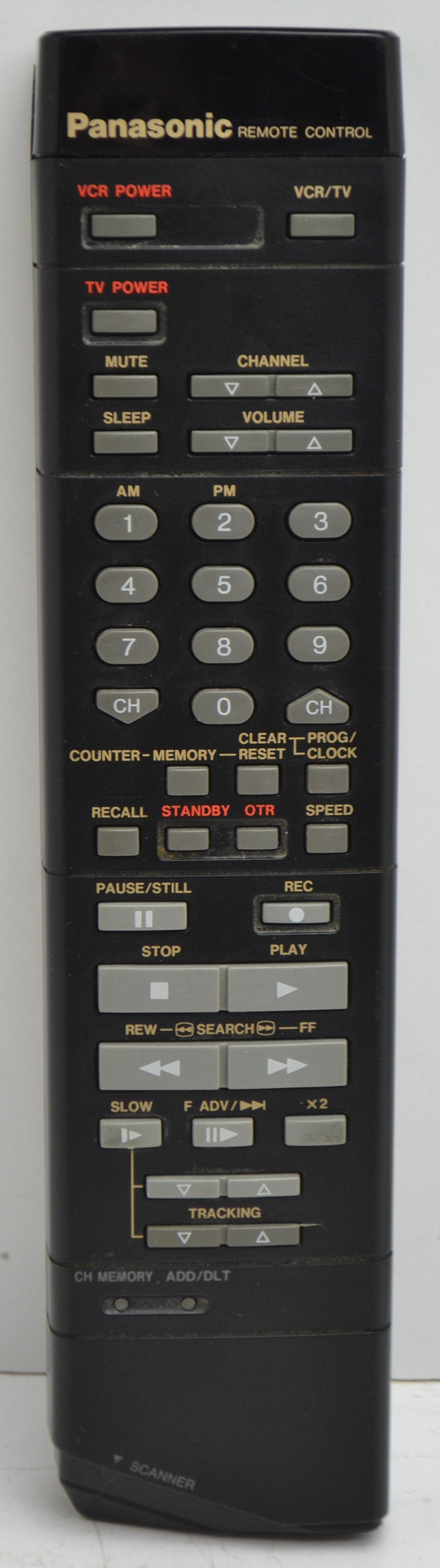 Panasonic VSQS0778 VCR PV4950 PV4900 PV2912 PV4960 PV3900 Remote Contr ...