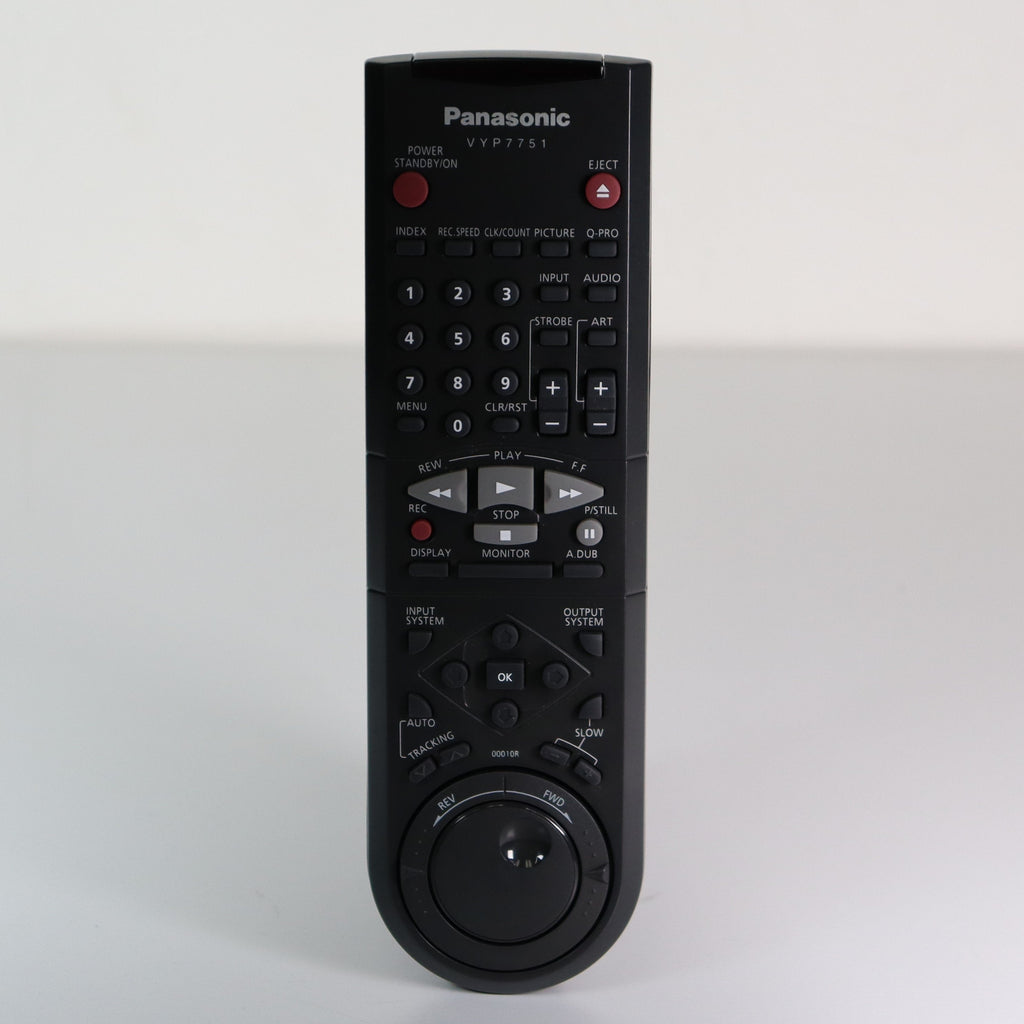 Panasonic VYP7751 00010R Remote control for World Wide VHS Player AG-W