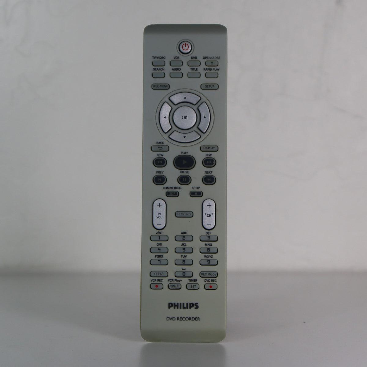 Philips 1VM322491 Remote Control for DVD VCR Recorder White — SpenCertified
