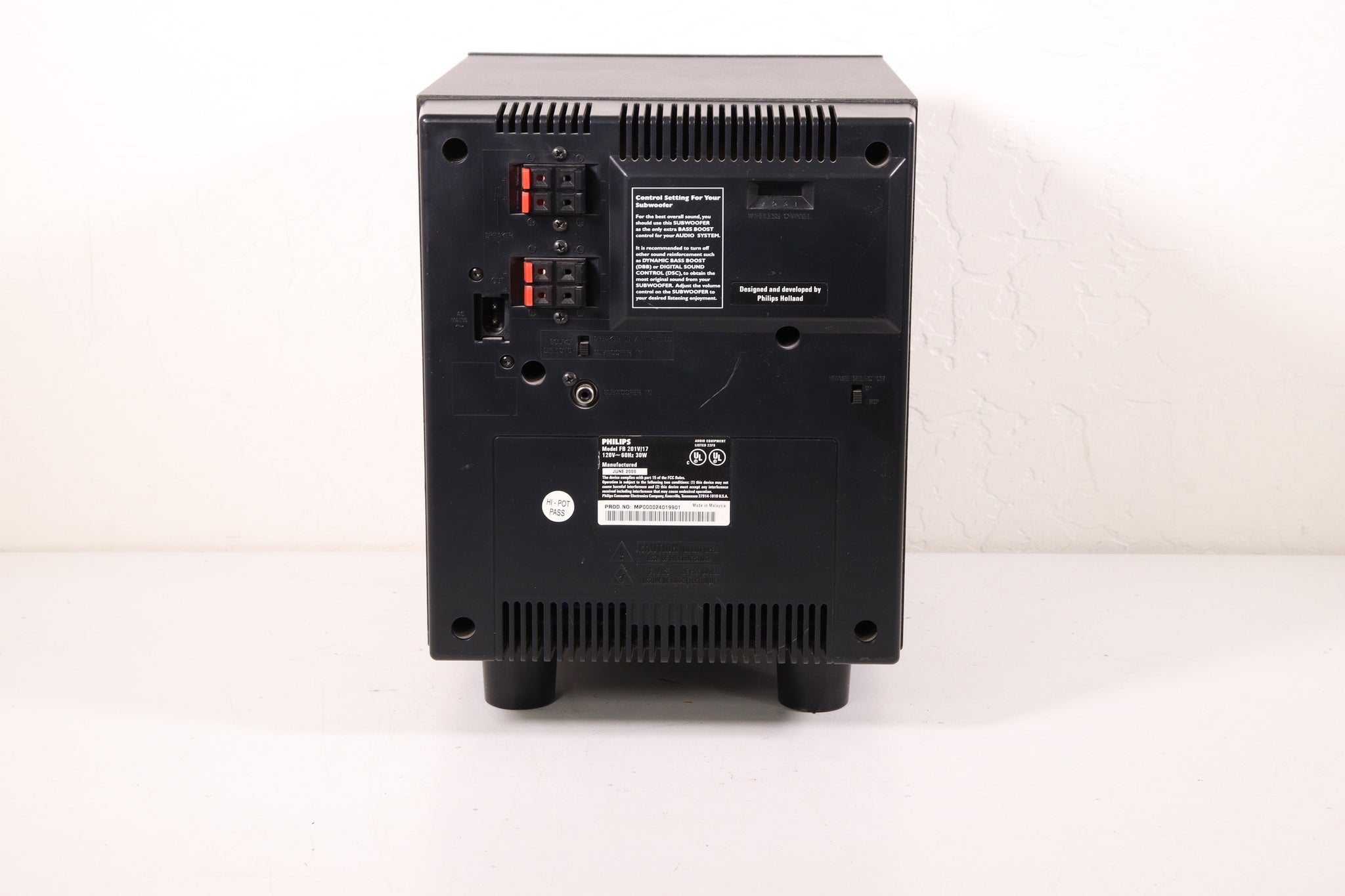 Philips FB201V Subwoofer Speaker Bass Module