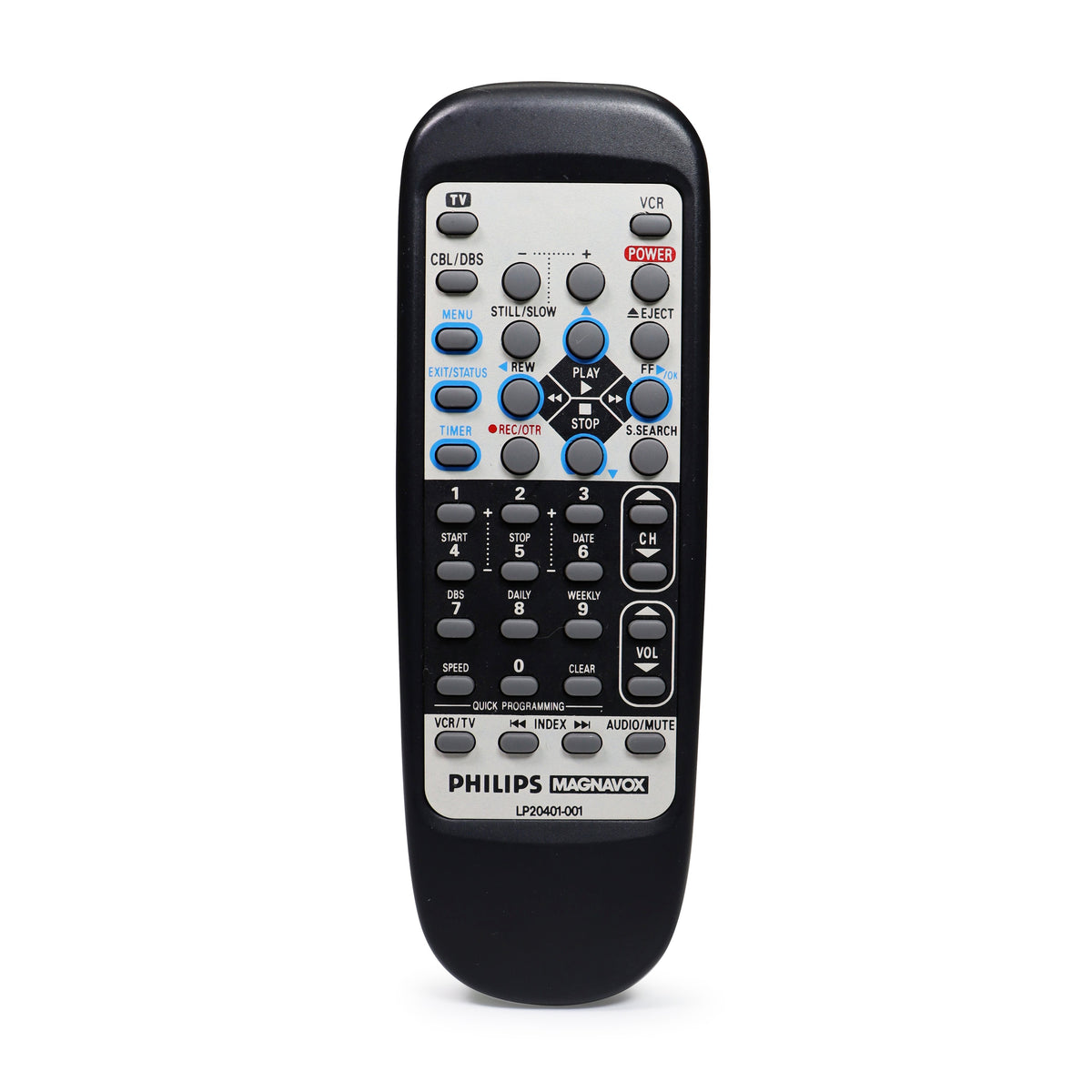 Philips Magnavox LP20401-001 Remote Control for VCR / VHS Player Model ...