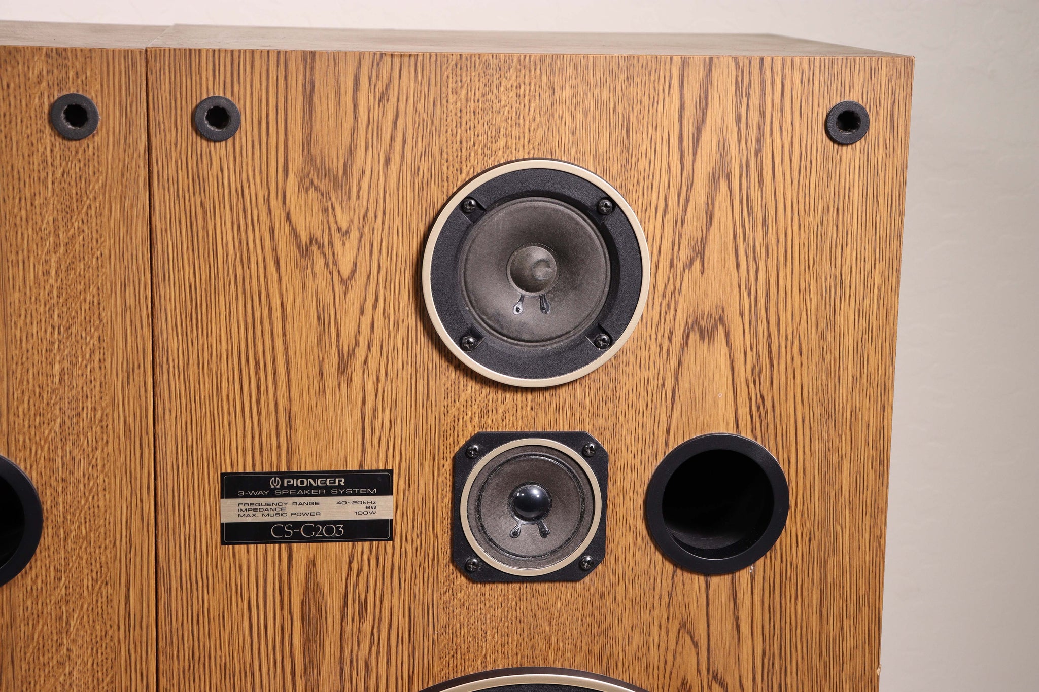 Pioneer CS-G203 Vintage Stereo Speaker Pair
