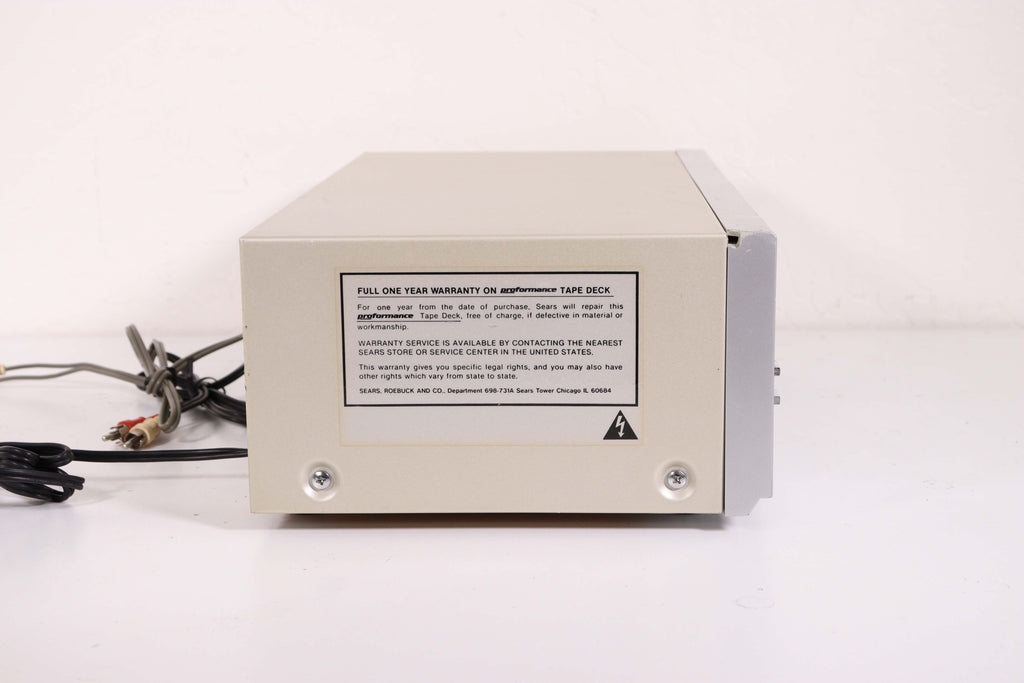 Proformance Sears Dual Cassette Deck Player Recorder 564