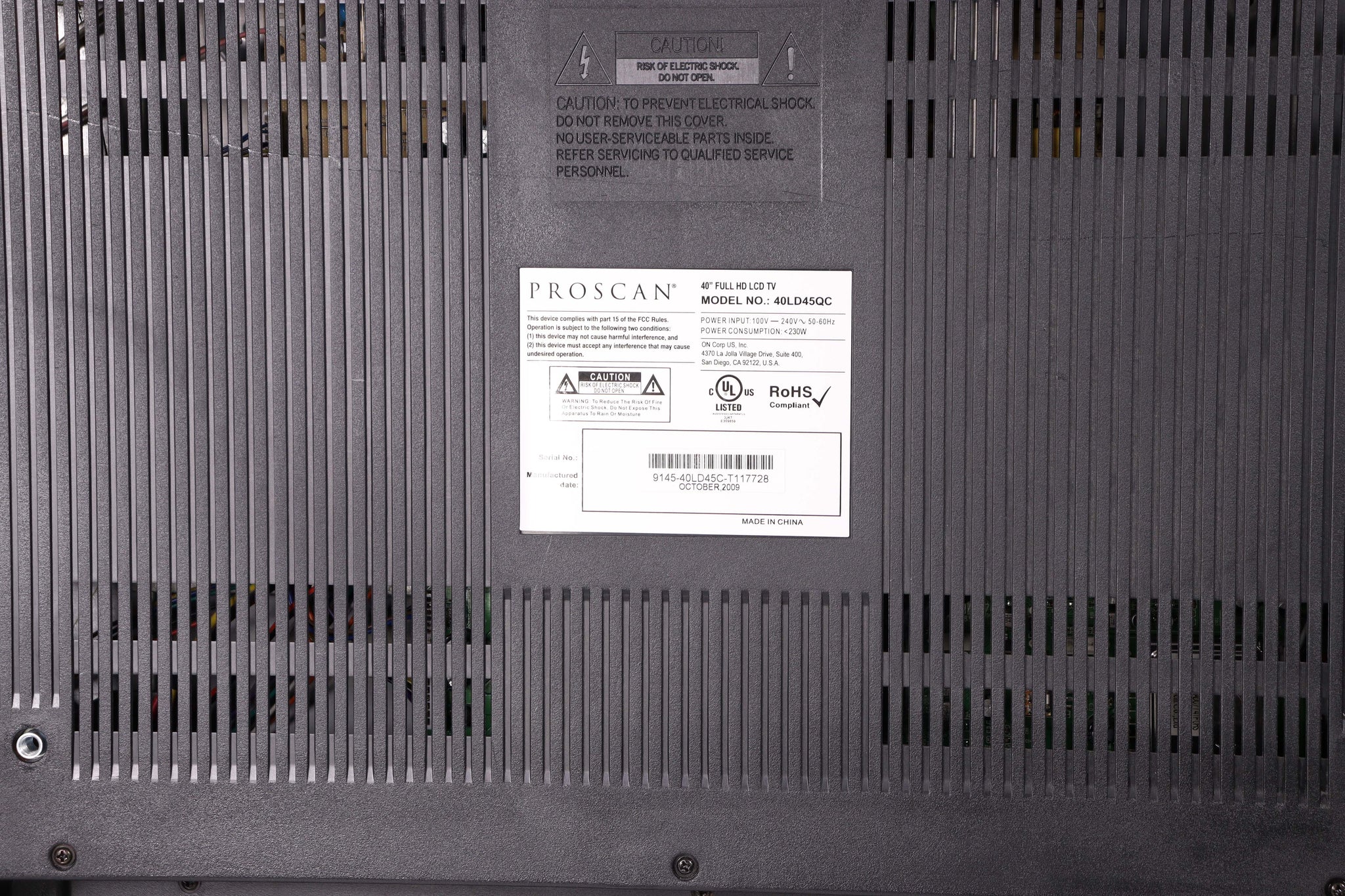 Proscan 40 Inch TV Screen 40LD45QC Full HD LCD Television (NO Stand)