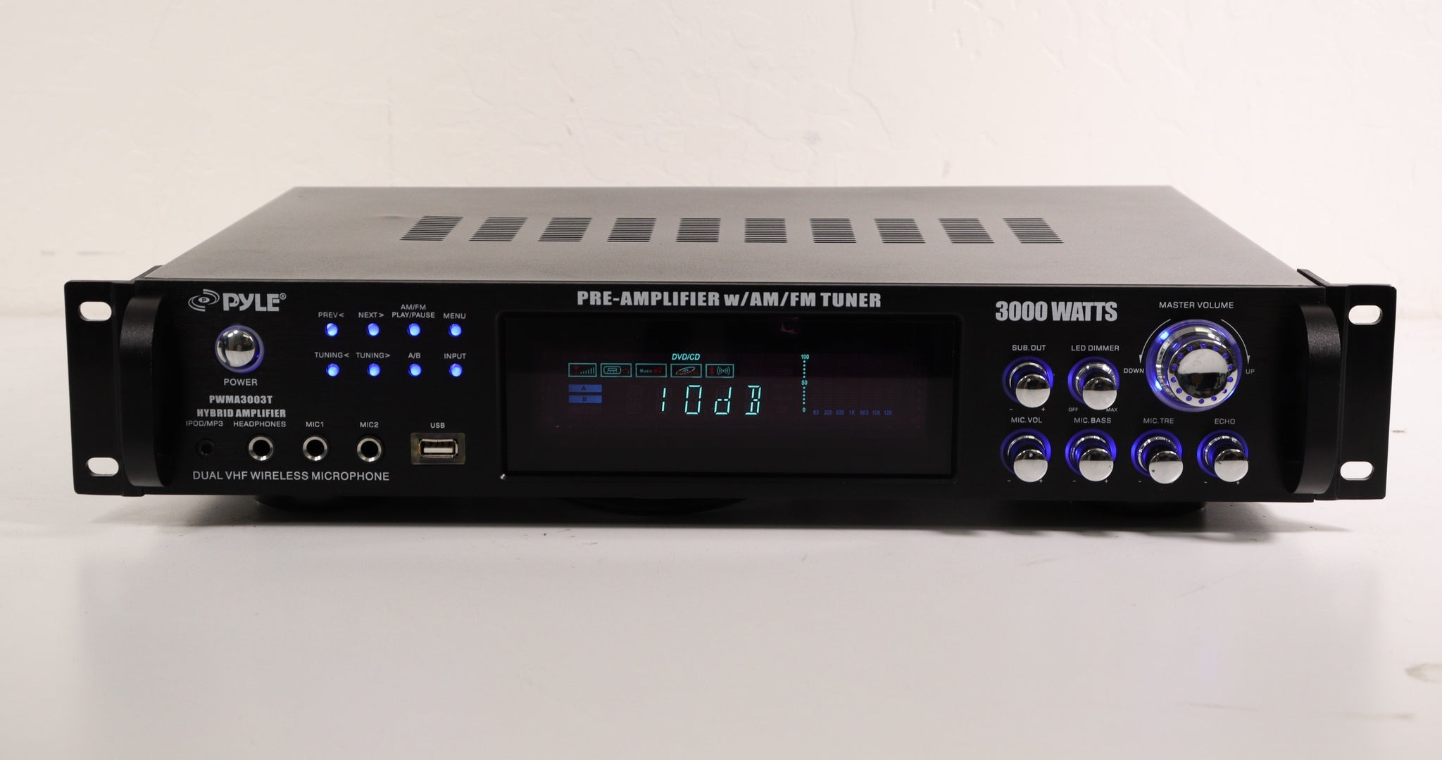 Pyle PWMA3003T Hybrid Amplifier Pre-Amplifier Receiver Speaker System