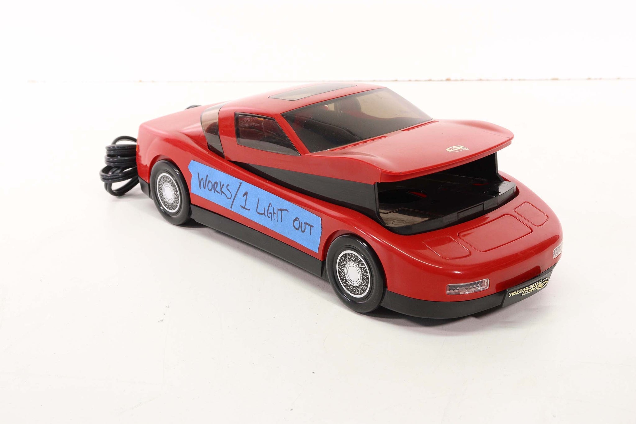 QUANTUM INTERNATIONAL Vintage Video Tape Rewinder Red Sports Car (1 Li