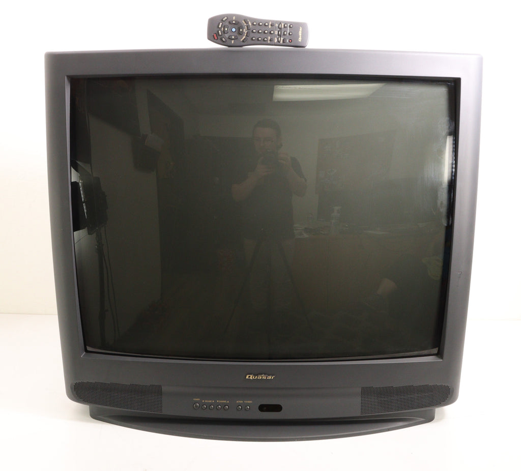 Quasar SP3233B Color TV S-Video Vintage Tube Gaming Television 32 Inch