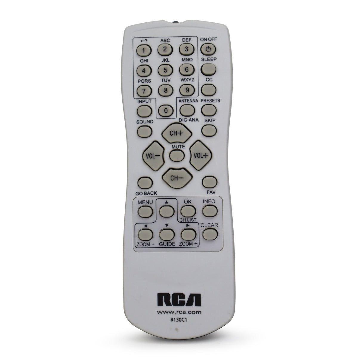 RCA R130C1 Remote Control for TV Model 14F514T and More — SpenCertified