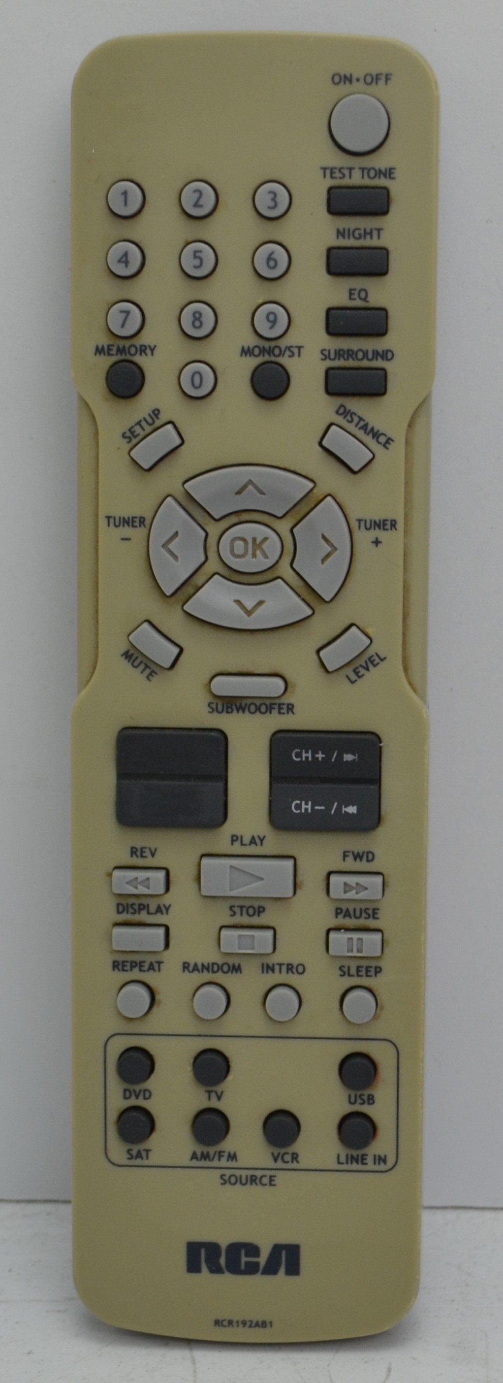 RCA RCR192AB1 - Remote Control Transmitter - Sound System DVD TV USB S ...