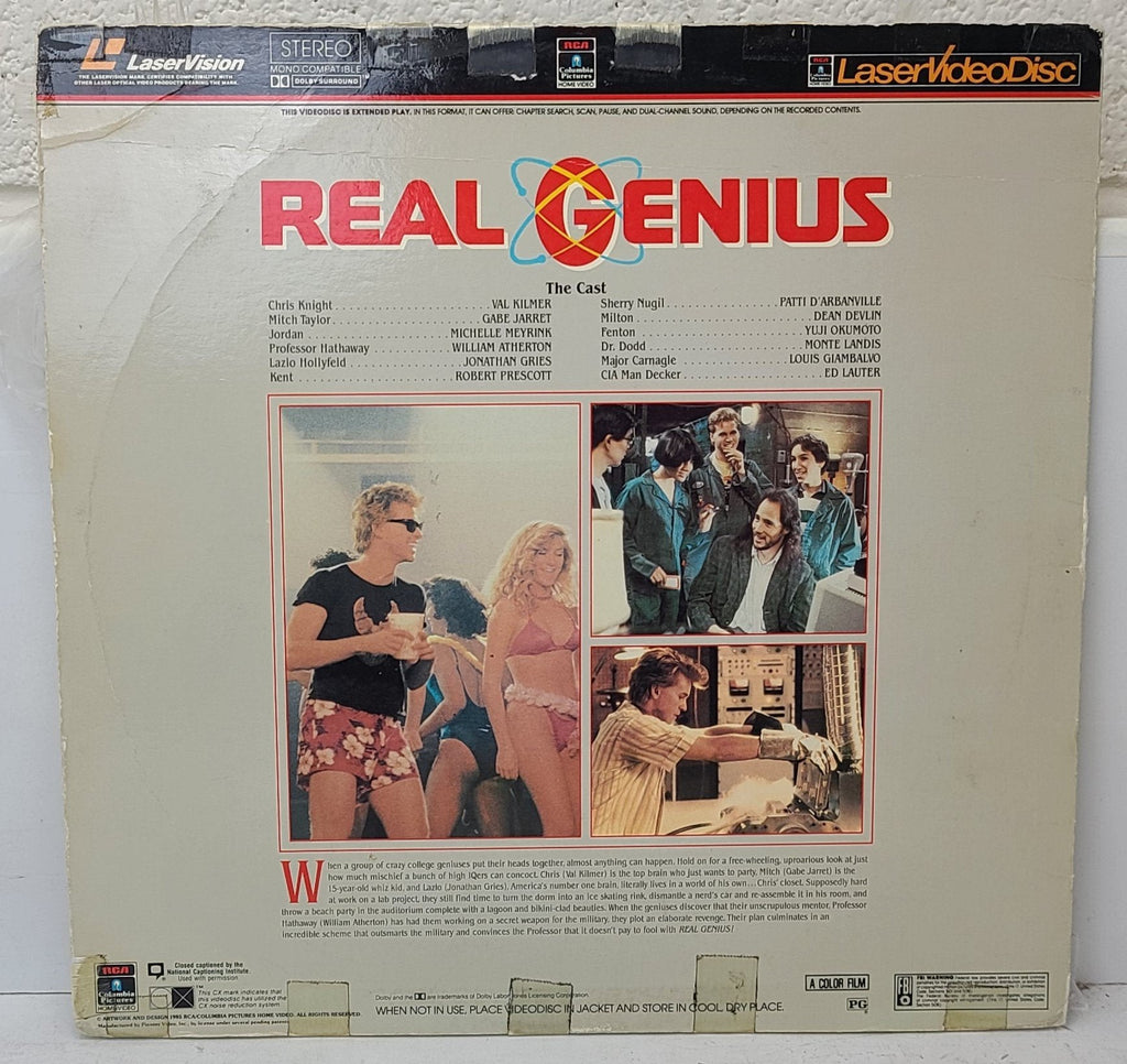 Real Genius LaserDisc Movie