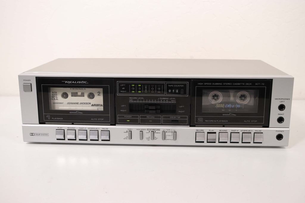 Realistic Dual Cassette Deck Player Recorder SCT-72