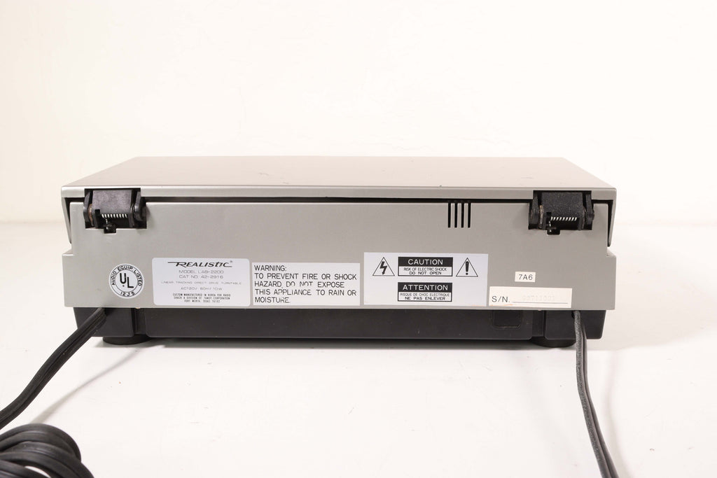 Realistic LAB-2200 Linear Tracking Direct Drive Turntable