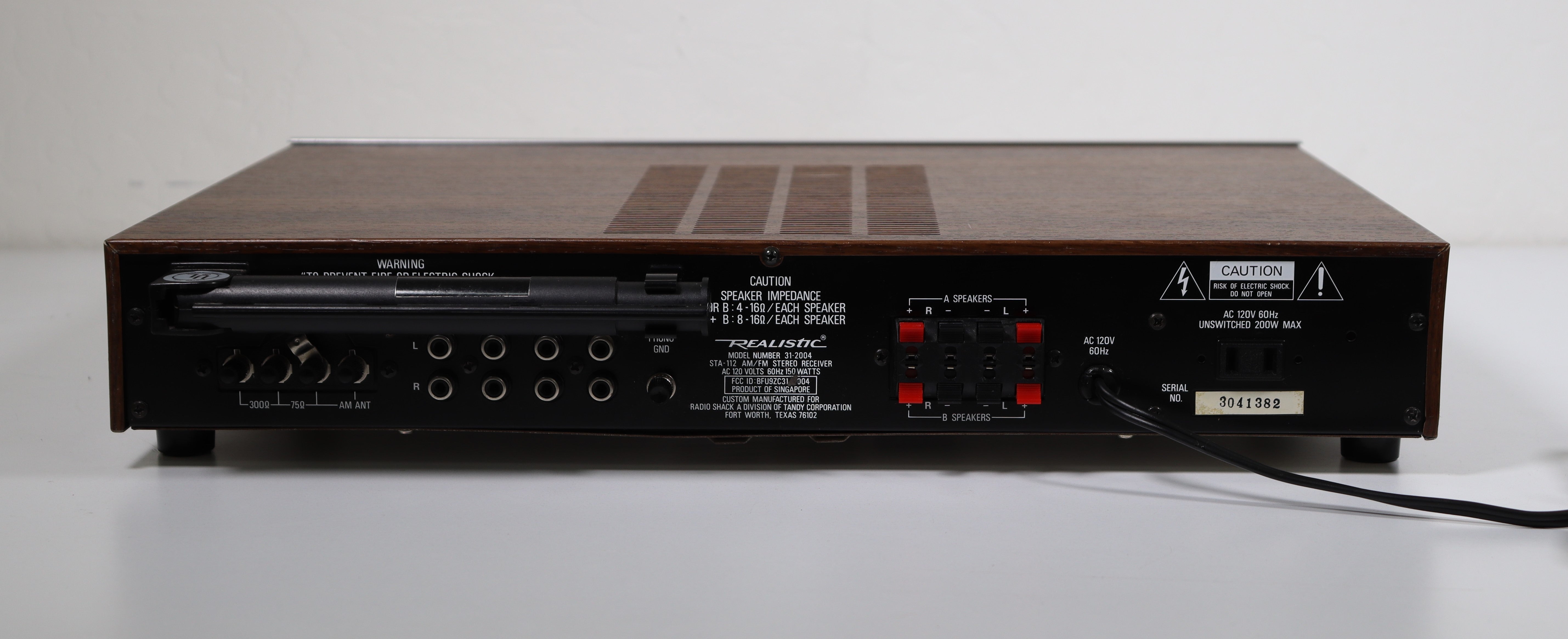 Realistic STA-112 Digital Synthesized AM/FM Stereo Receiver Vintage ...