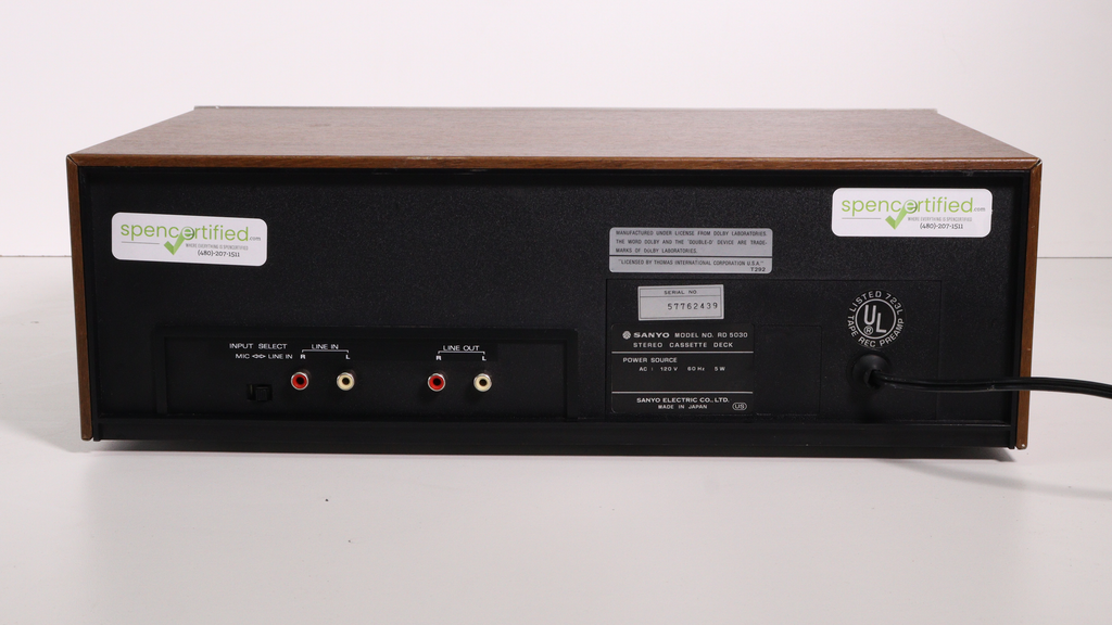 SANYO RD 5030 Stereo Cassette Deck
