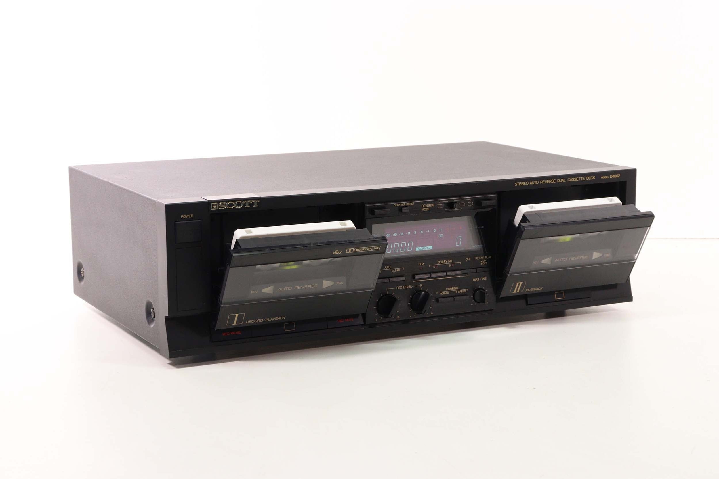 SCOTT D4002 STEREO AUTO REVERSE DUAL CASSETTE DECK — SpenCertified