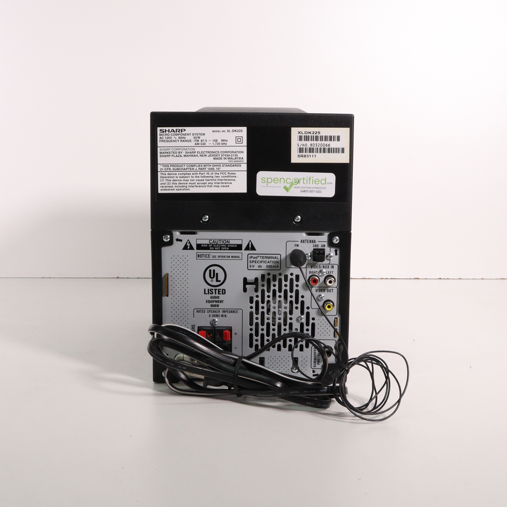 SHARP 5-Disc CHANGER Micro Component System XL-DK225 (System Only)