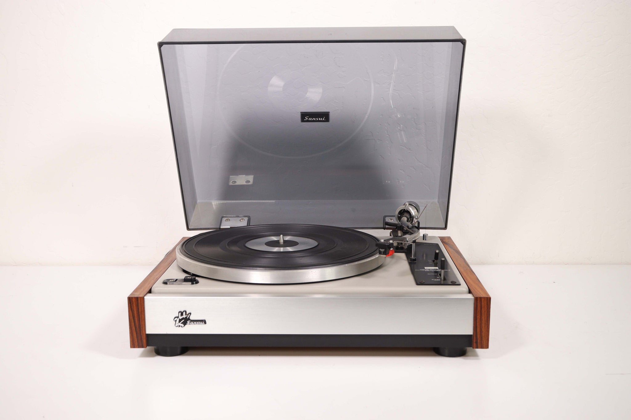 Sansui FR-3080 Four Channel Automatic Turntable Wood Chassis