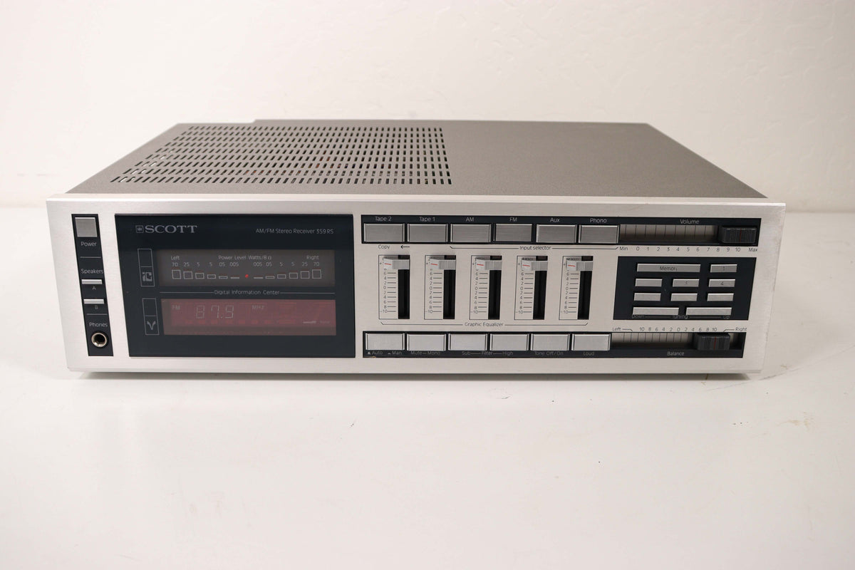 Scott 359RS AM FM Stereo Receiver Home Amplifier System Radio w/ Built ...