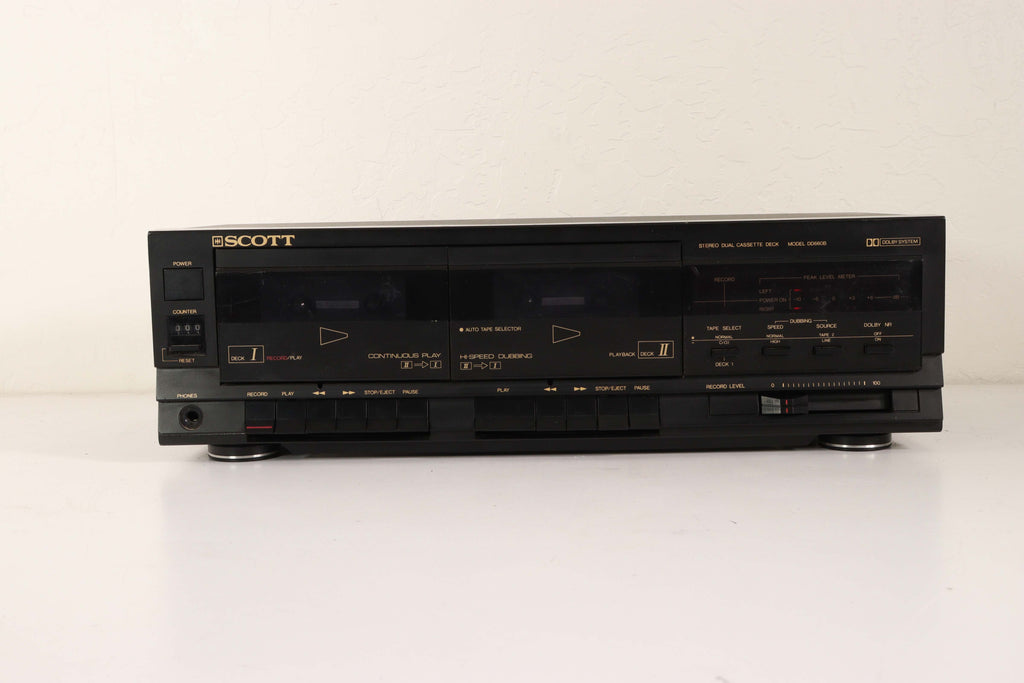 Scott DD660B Stereo Dual Cassette Deck Player Recorder