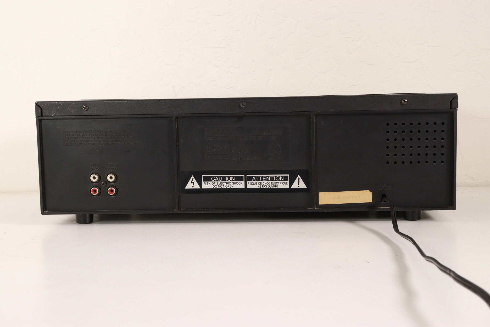 Scott DD660B Stereo Dual Cassette Deck Player Recorder