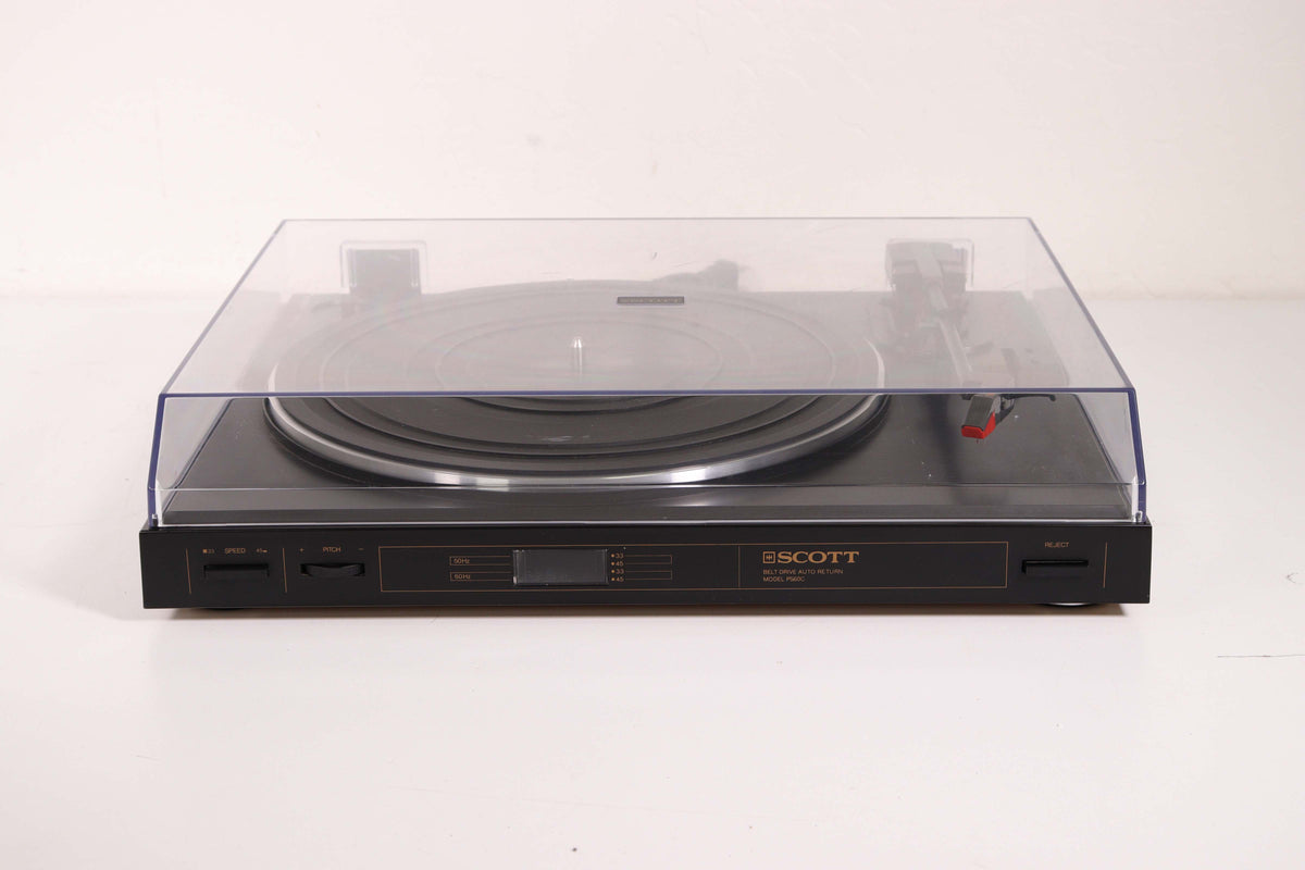 Scott Turntable Record Player PS60C Belt Drive Auto Return — SpenCertified