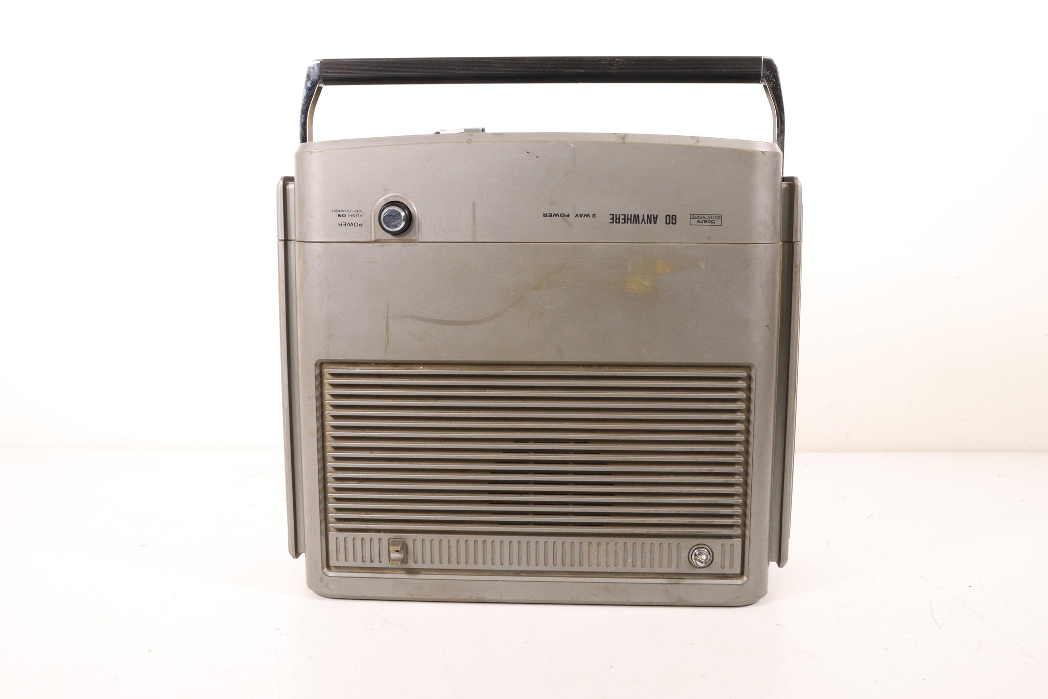 Sears Solid State 564.50370800 Portable Tube TV Go Anywhere 3 Way Powe