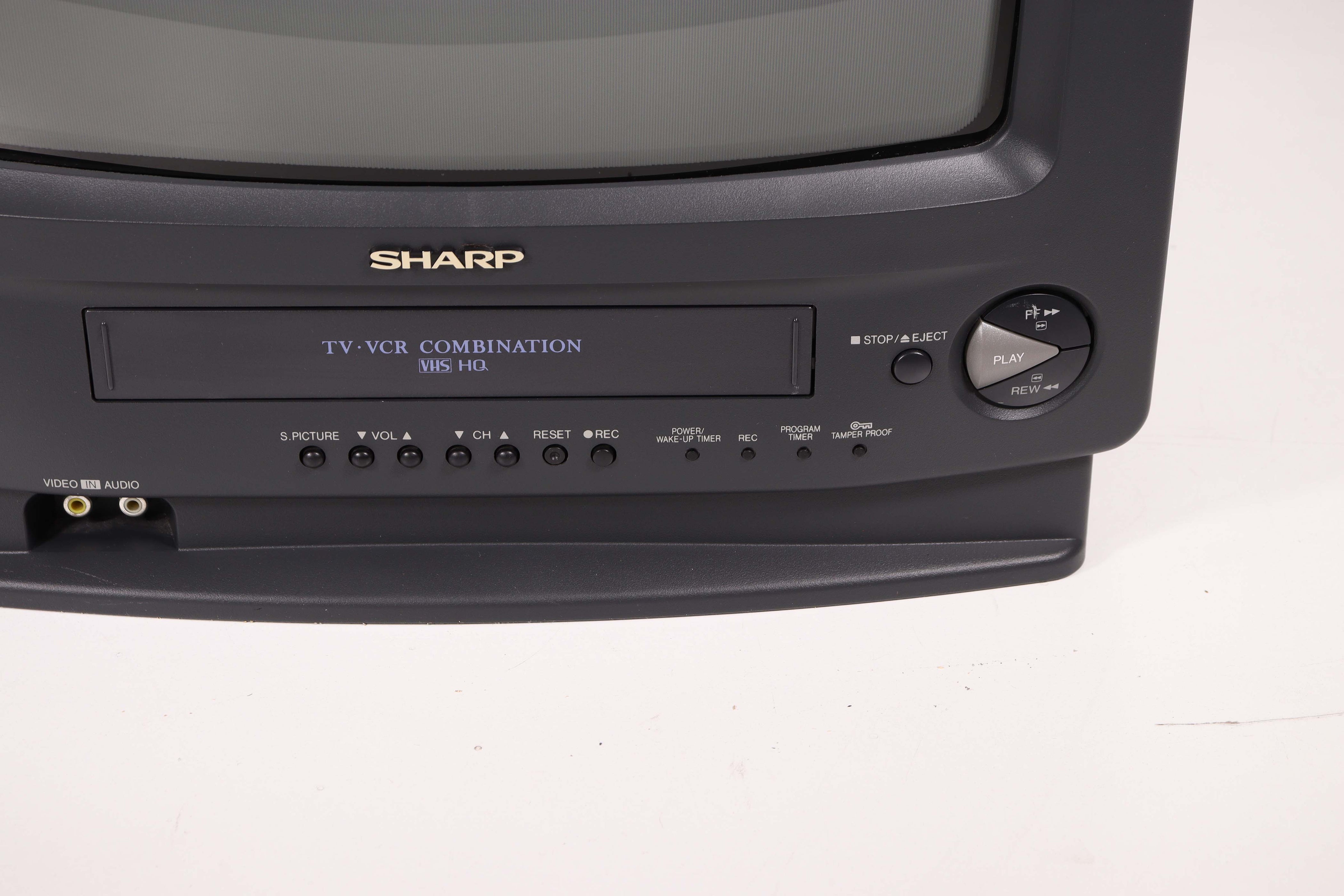 Sharp 13VT-H60 13 Inch Home Tube TV VCR VHS Player Combination ...
