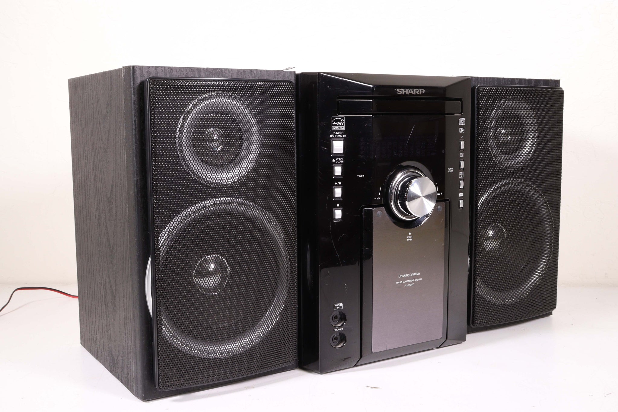 Sharp CP-DK257N Small Bookshelf Stereo System CD Player Amplifier AM F