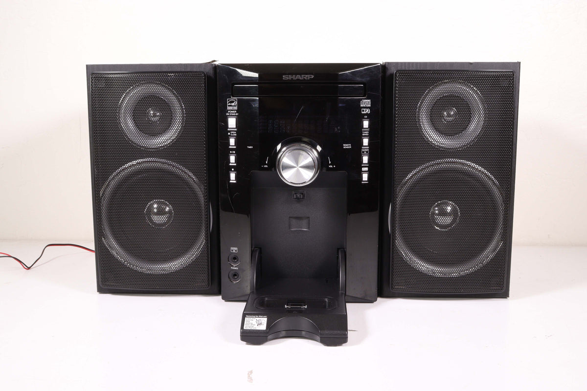 Sharp CP-DK257N Small Bookshelf Stereo System CD Player Amplifier AM F ...