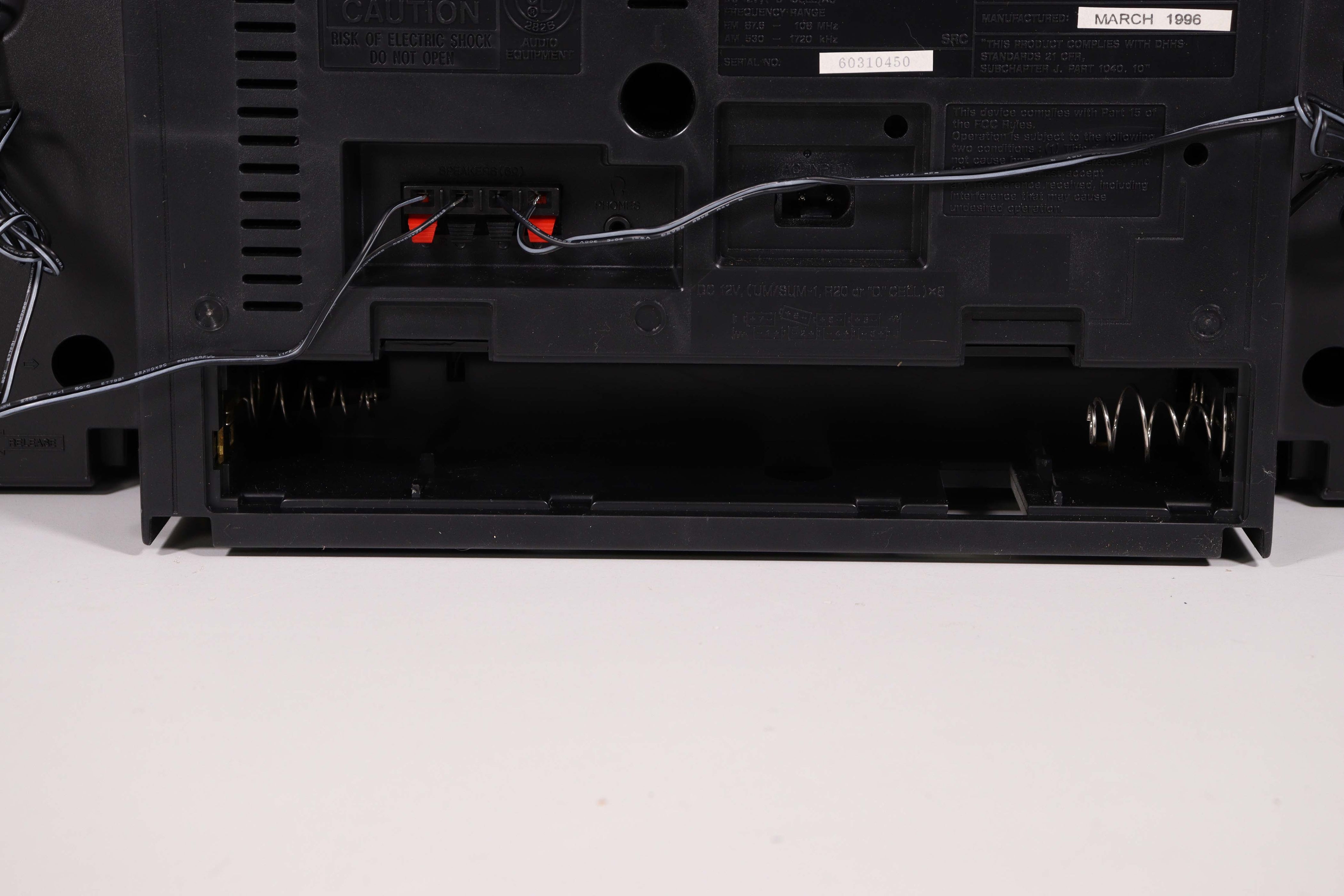 Sharp Portable CD Player Dual Cassette Deck Stereo System GX-CD30 ...