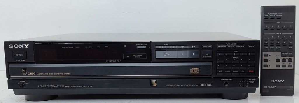 Sony 5 Disc CDP-C70 Multi CD Player Changer