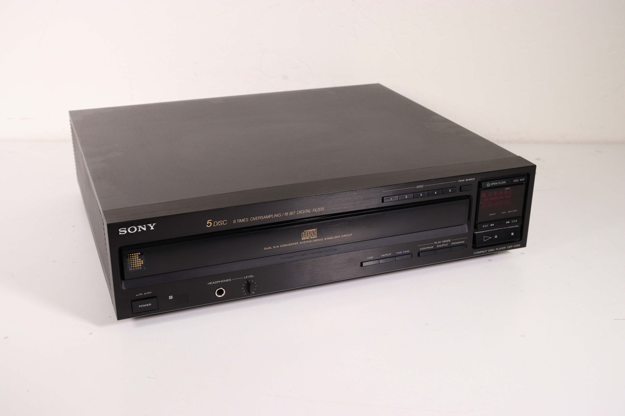 Sony CDP-C505 5-Disc Carousel CD Player Changer — SpenCertified
