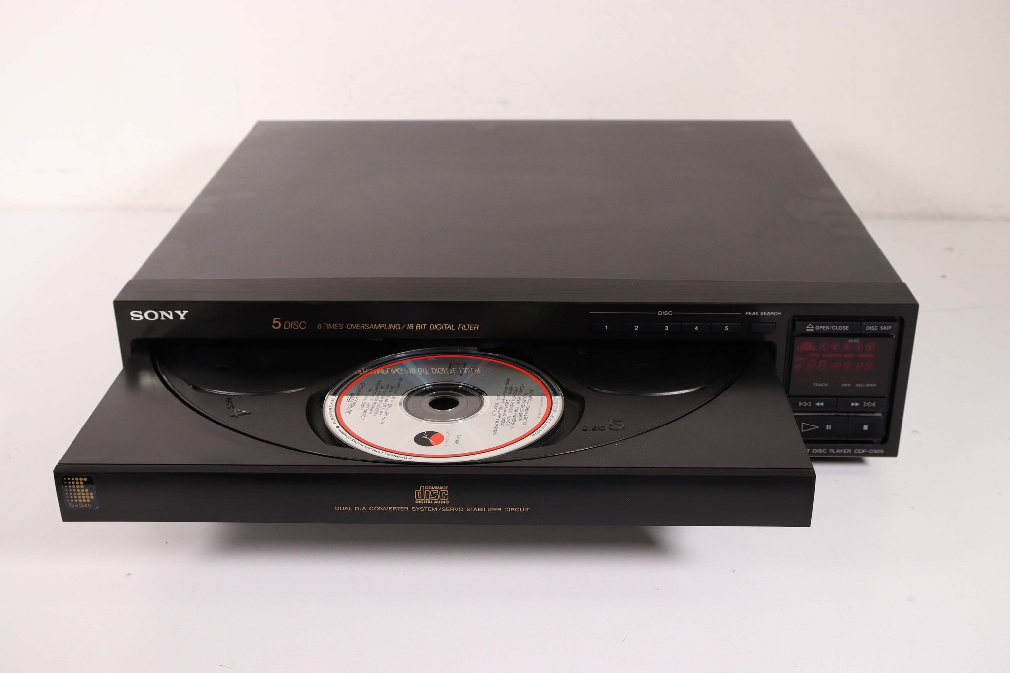 Sony CDP-C505 5-Disc Carousel CD Player Changer — SpenCertified
