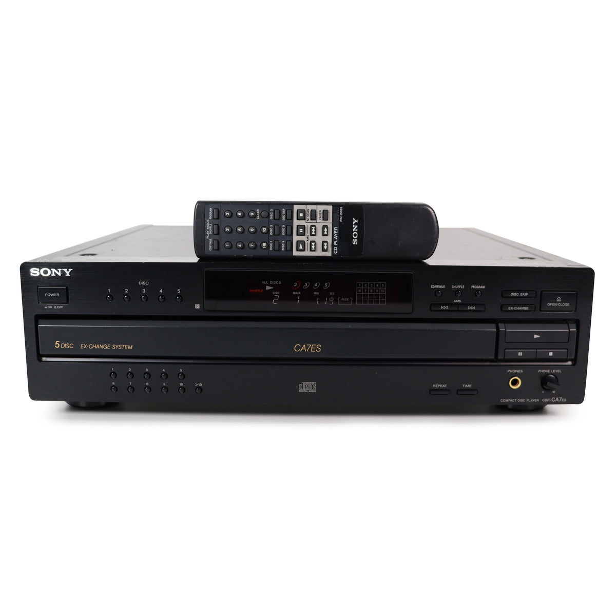Sony CDP-CA7ES 5-Disc Carousel CD Player — SpenCertified