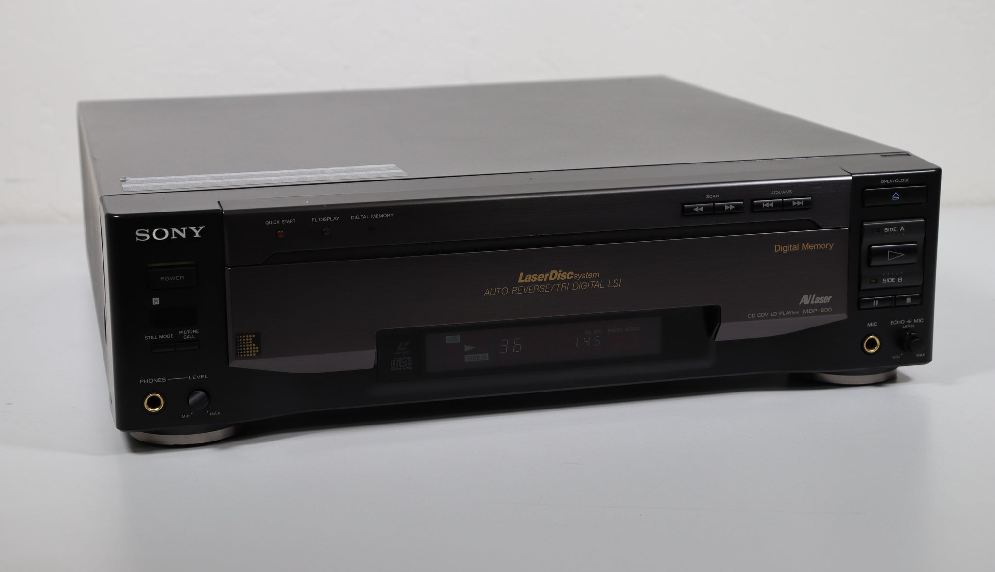 Sony MDP-800 CD CDV LD LaserDisc Player Home Video S-Video Made in Jap ...