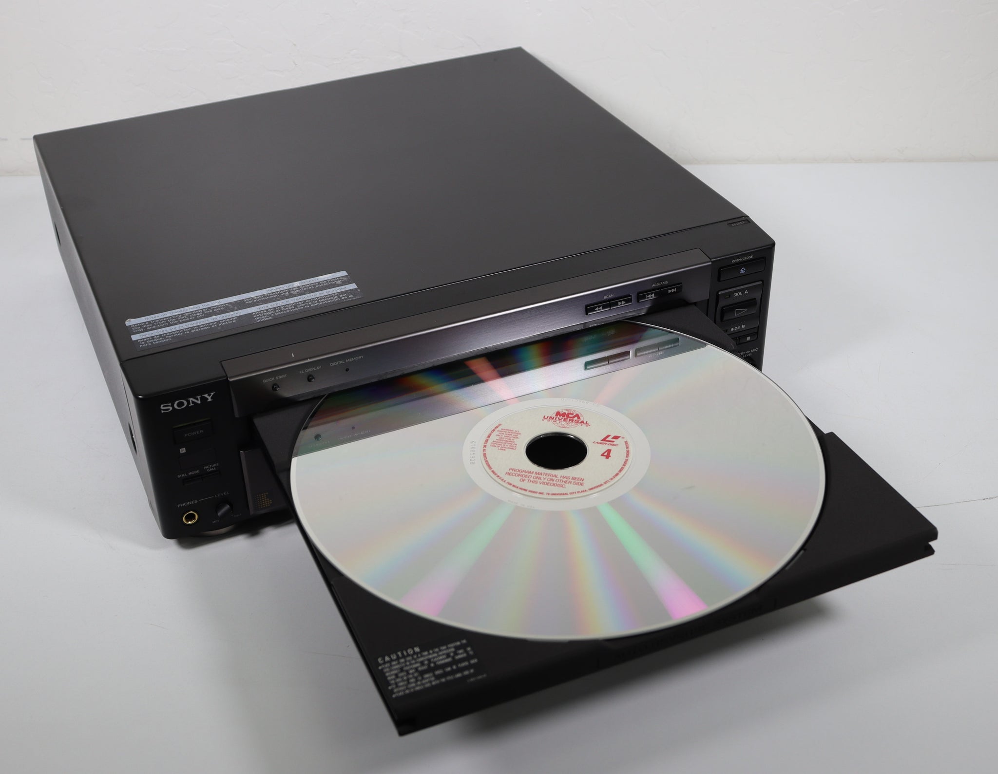 Sony MDP-800 CD CDV LD LaserDisc Player Home Video S-Video Made in Jap ...
