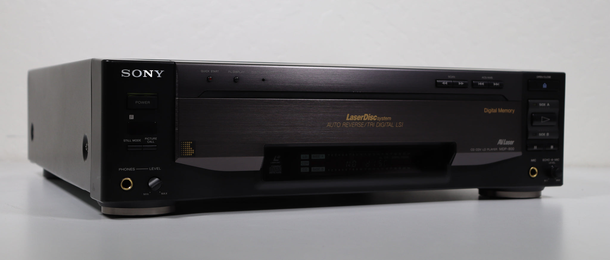Sony MDP-800 CD CDV LD LaserDisc Player Home Video S-Video Made in Jap ...