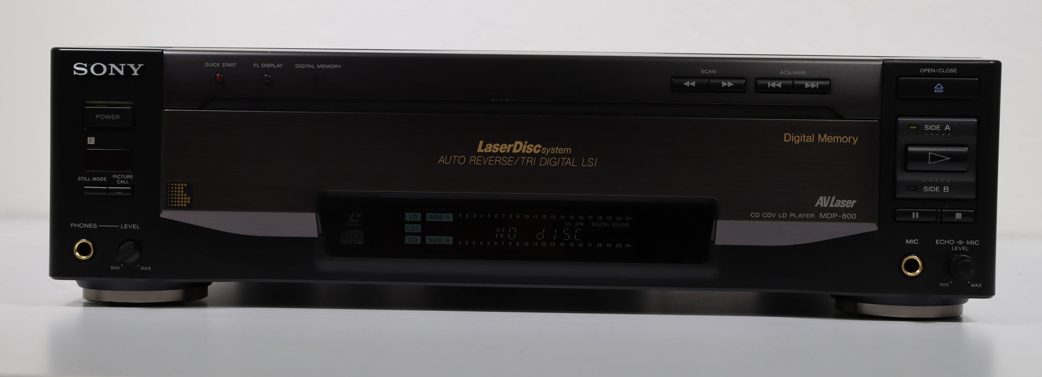 Sony MDP-800 CD CDV LD LaserDisc Player Home Video S-Video Made in Jap ...