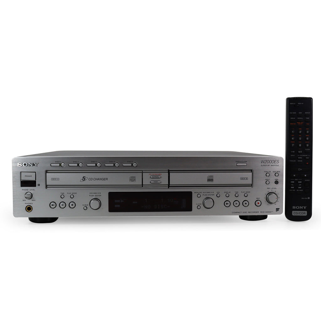 Sony RCD-W2000ES Elevated Standard Dual Tray 5-Disc CD Changer