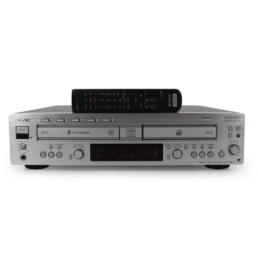 Sony RCD-W2000ES Elevated Standard Dual Tray 5-Disc CD Changer