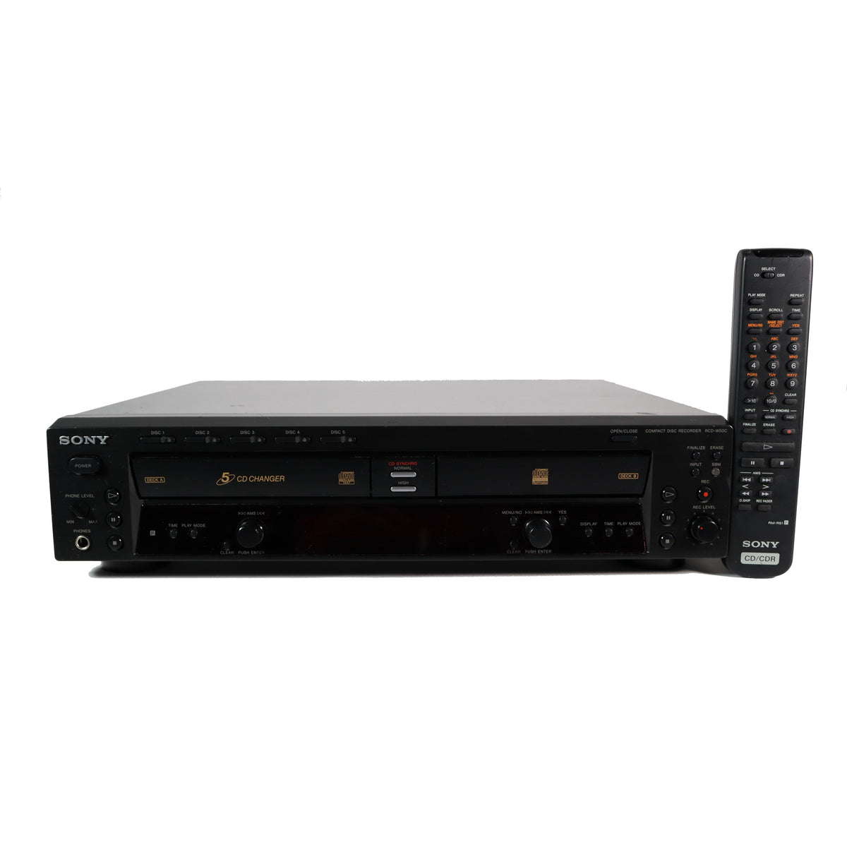 Sony RCD-W50C | Dual CD Player/Recorder, Refurbished — SpenCertified
