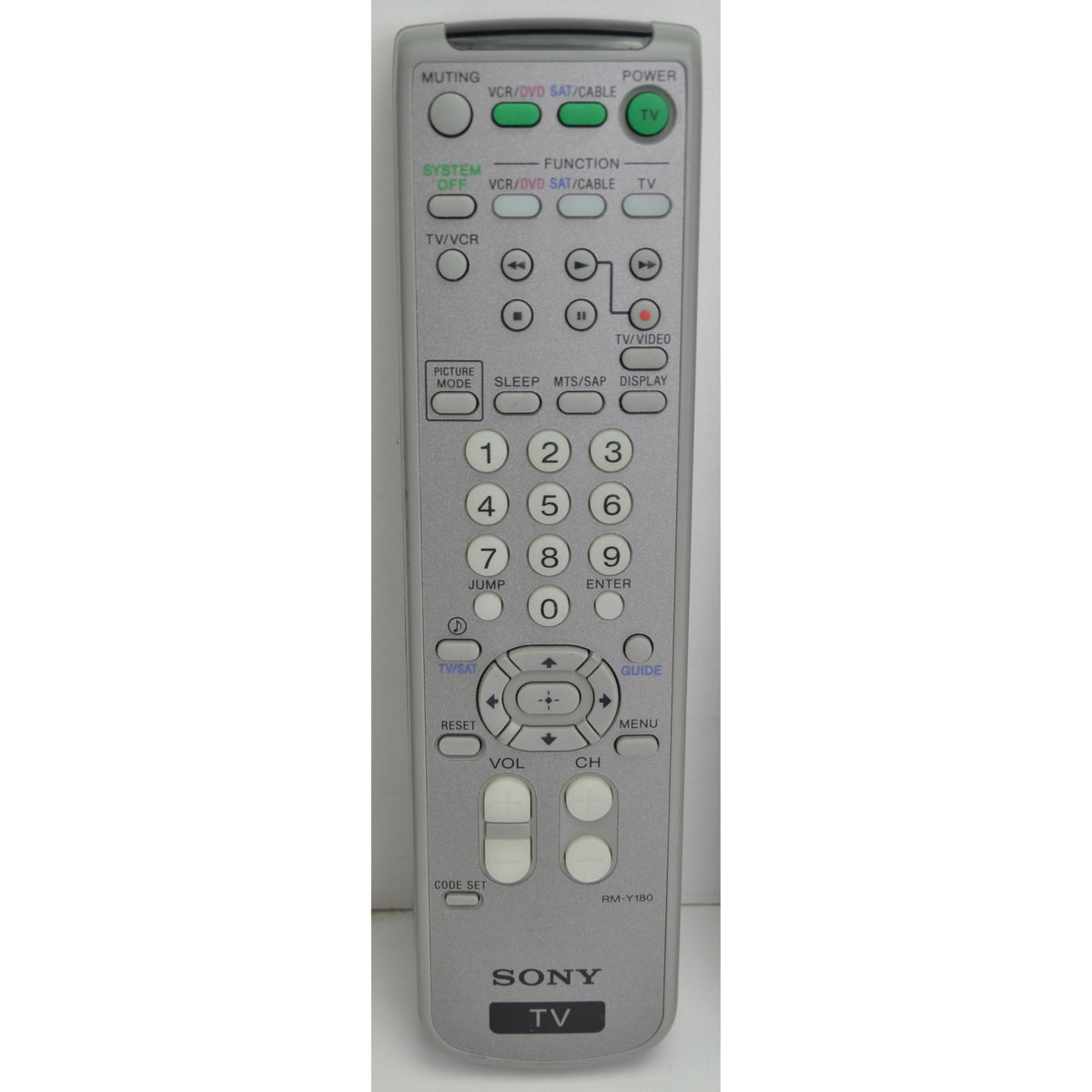 Sony RM-Y180 TV Remote Control KV-27FS100 KV-27FS100L KV-32FS100 ...