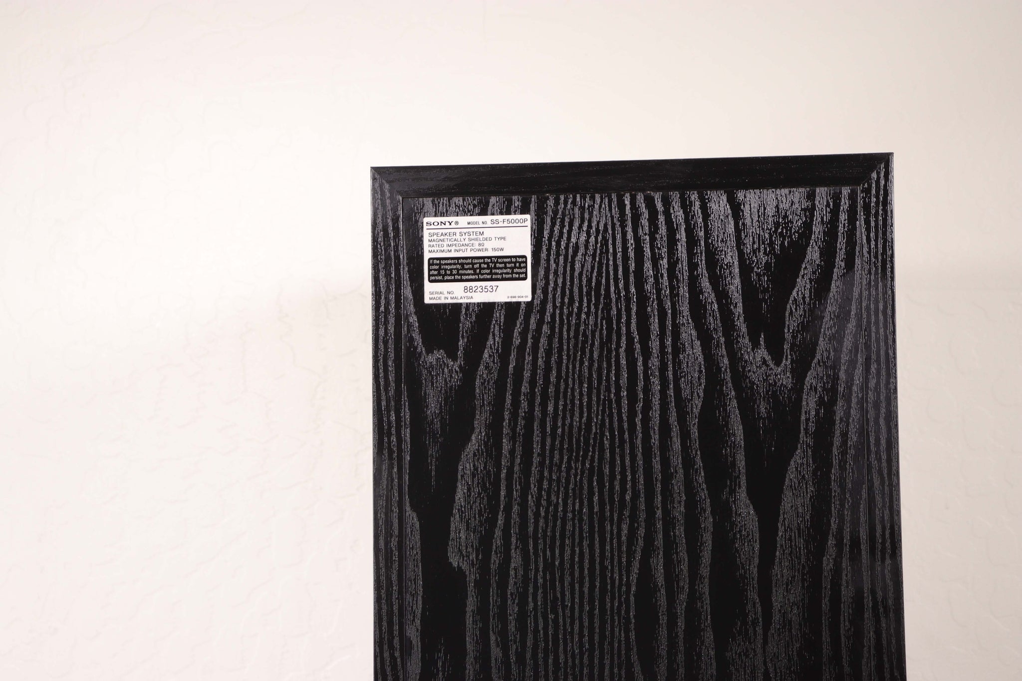 Sony SS-F5000P Tower Speaker Pair Black 3 Way Front Port 8 Ohms 150 Wa