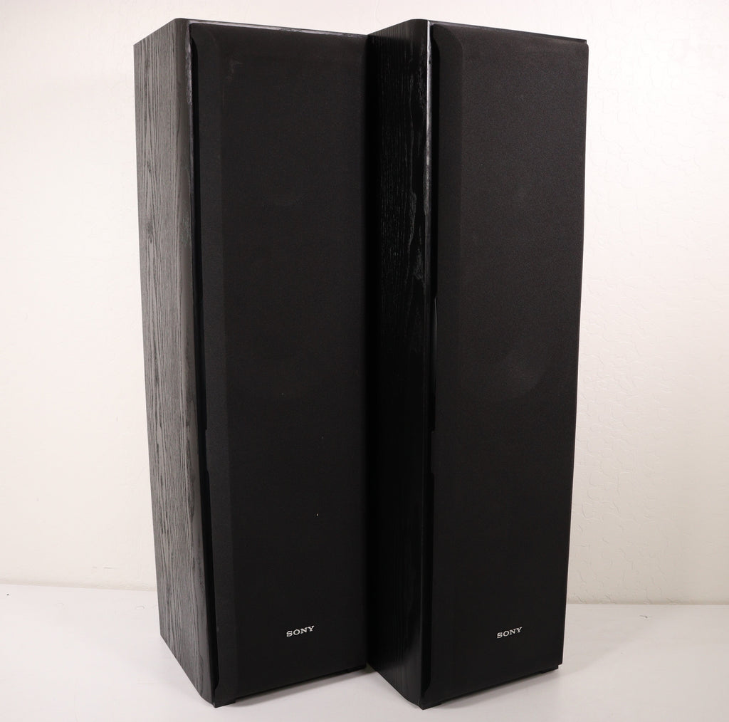 Sony SS-F5000P Tower Speaker Pair Black 3 Way Front Port 8 Ohms 150 Wa