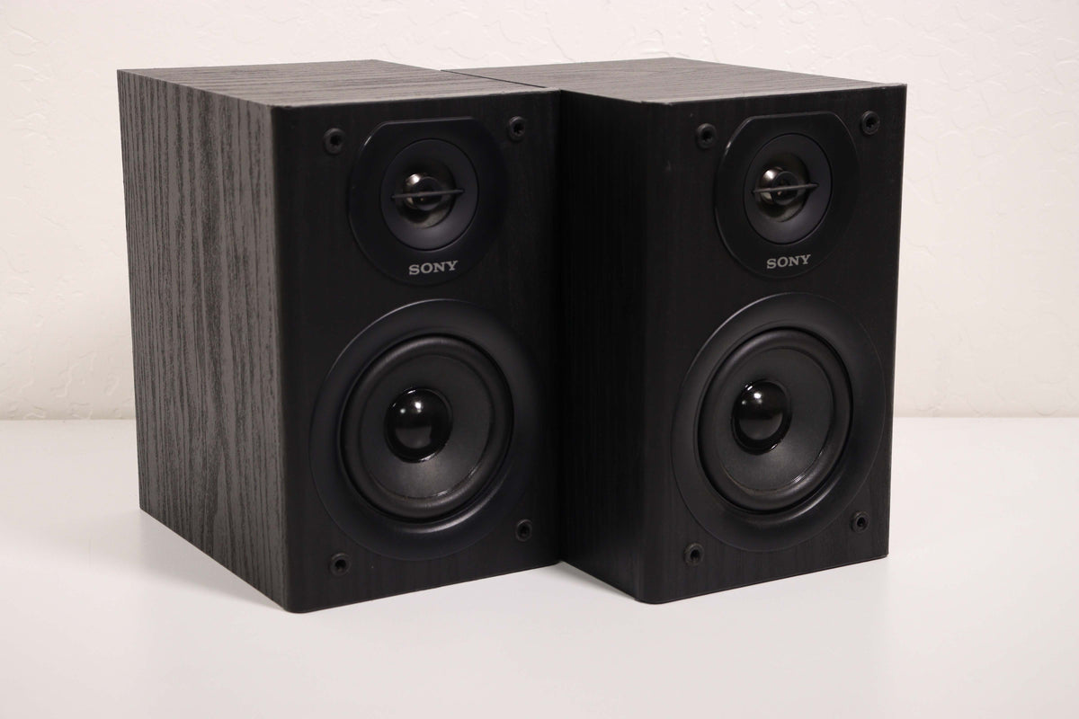 Sony SS-SBT100 Small 2-Way Bookshelf Speaker Pair Set 50 Watts 6 Ohms ...