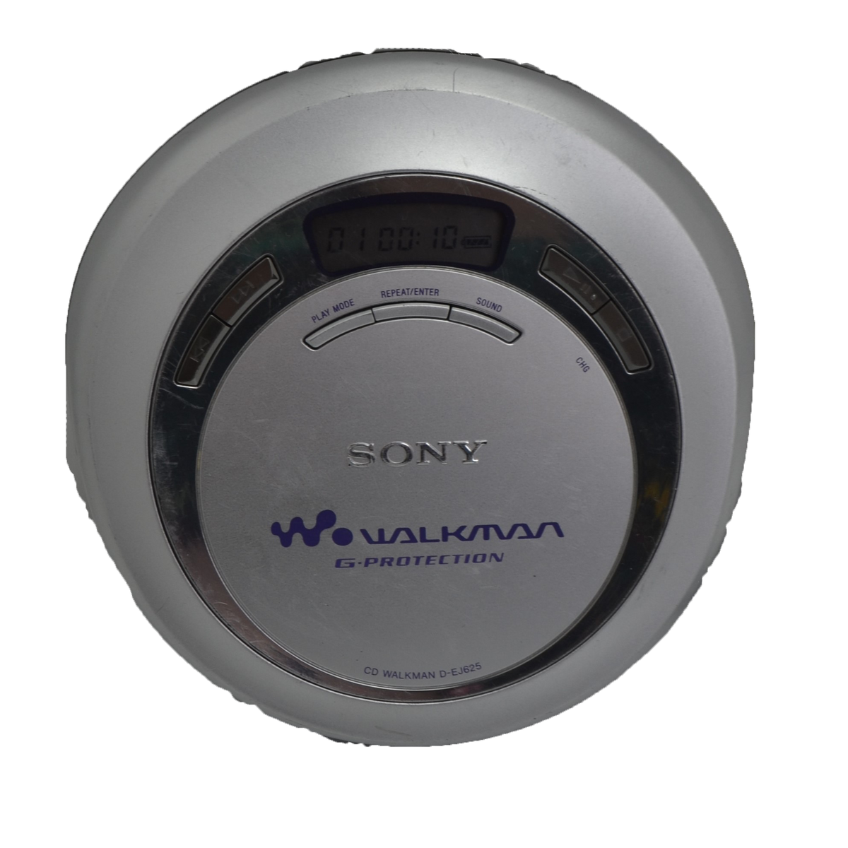 Sony Silver/Purple Portable CD Walkman Player G-Protection (D-EJ625 ...