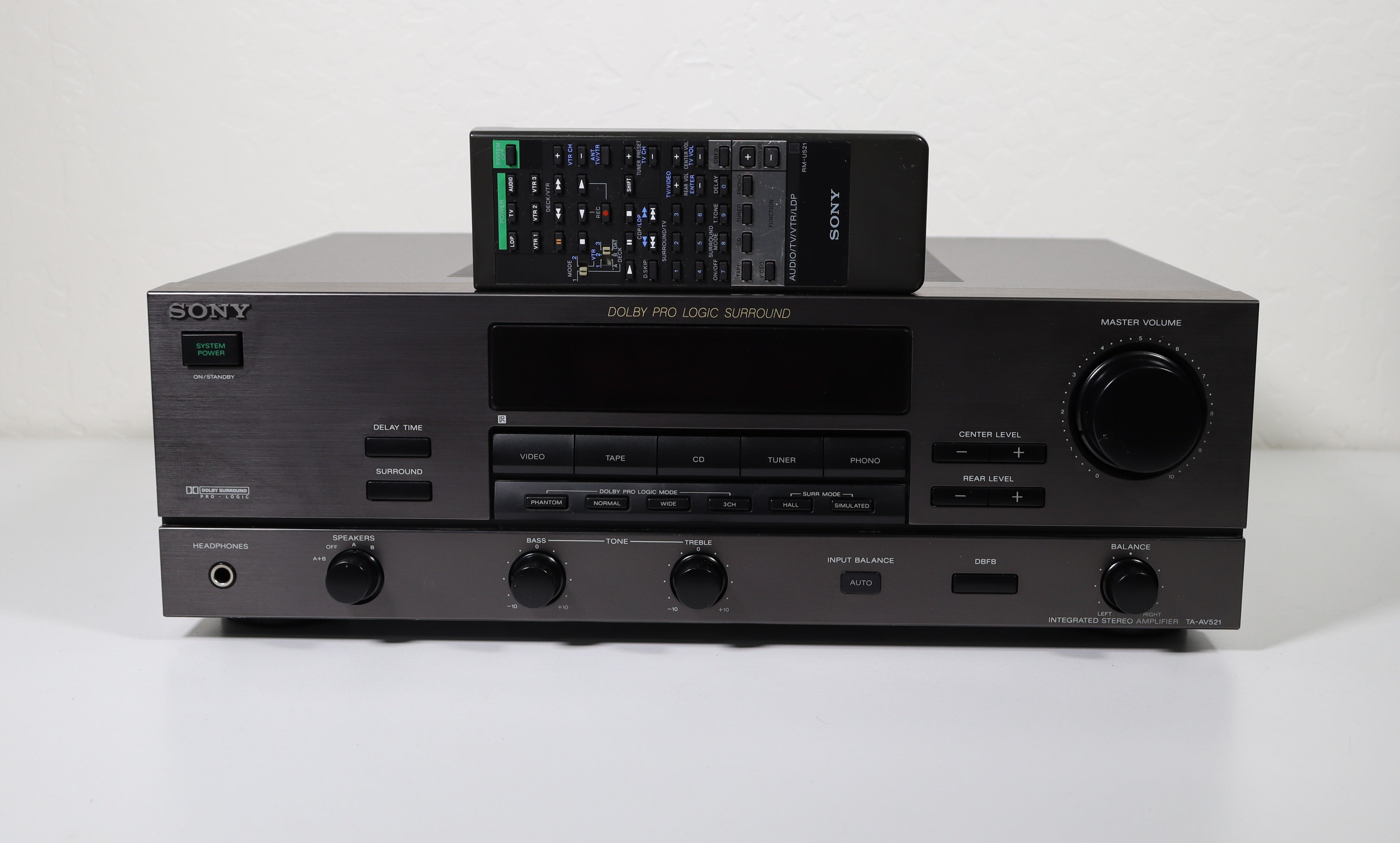 Sony TA-AV521 Integrated Stereo Amplifier Home Audio System Dolby Pro ...