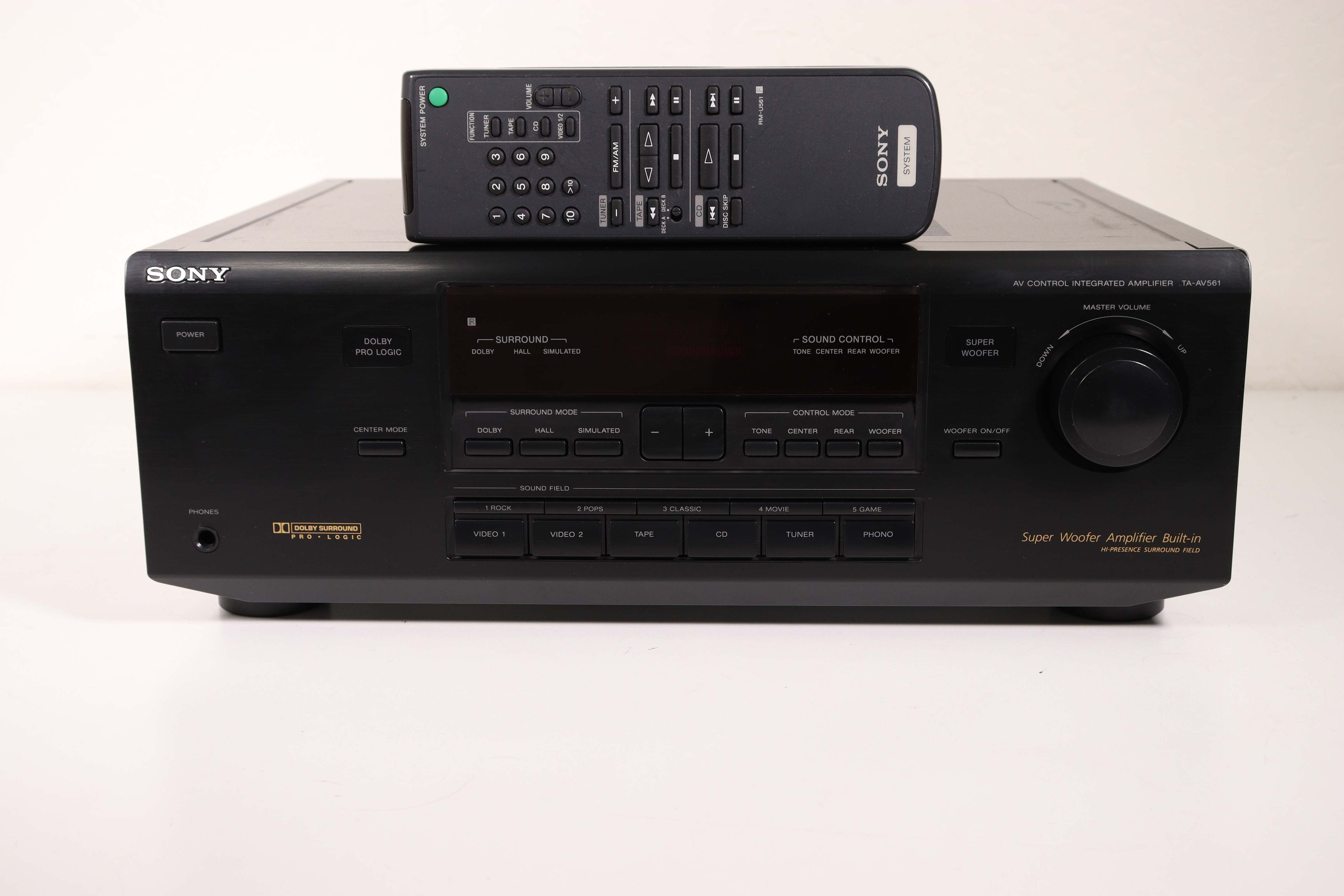 Sony TA-AV561 AV Control Integrated Amplifier Home System — SpenCertified