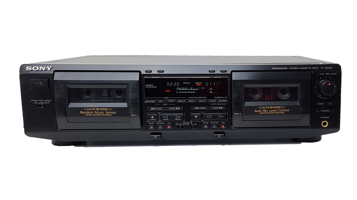 Sony TC-WE625 Dual Cassette Deck Dubbing Machine Auto Reverse ...