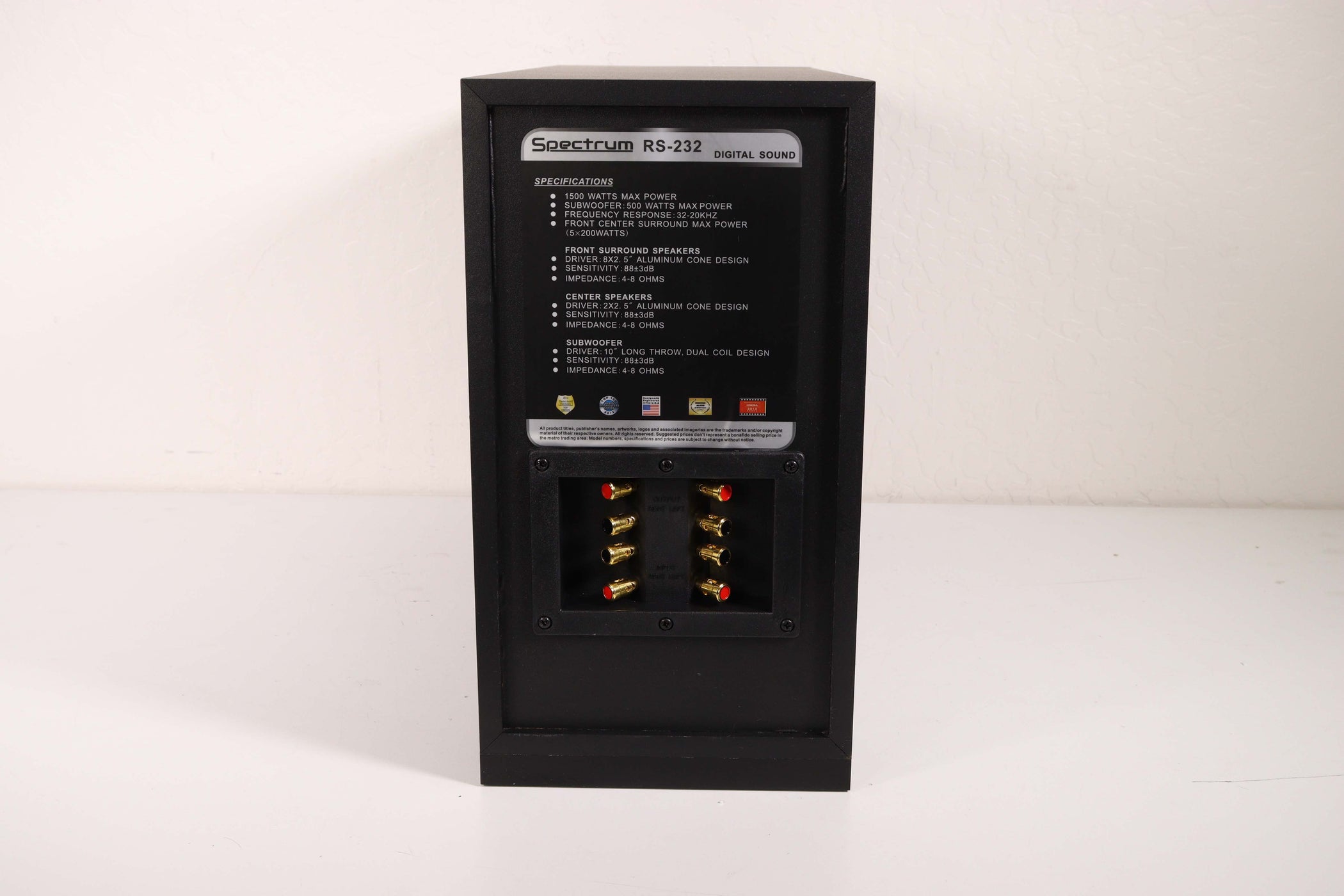Spectrum RS-232 5.1 Channel Surround Sound Home Stereo System ...
